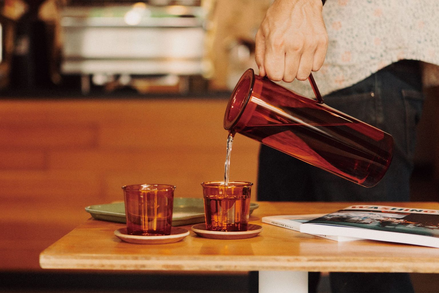 Kinto Cast Amber Double Walled Glass – Godshot studio