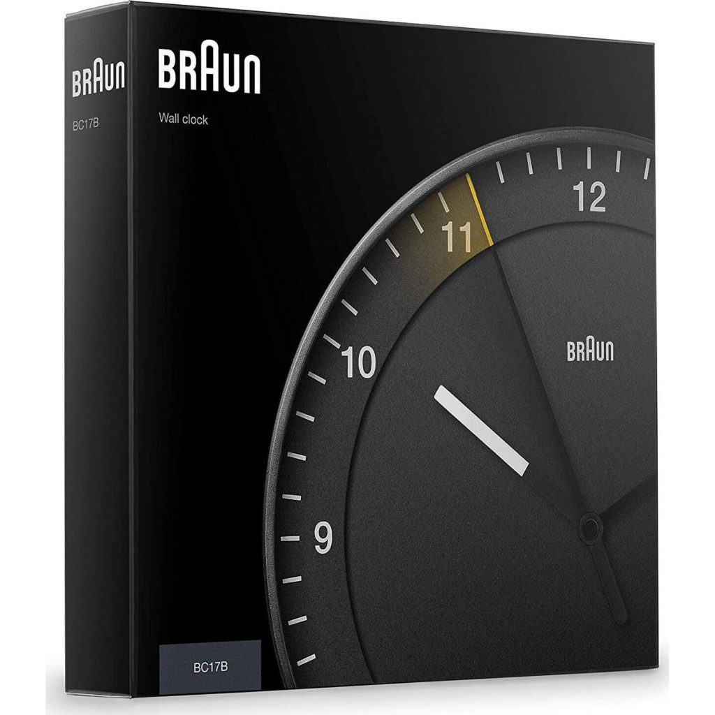 Braun BC17 Classic Large Analogue Wall Clock - Godshot studio