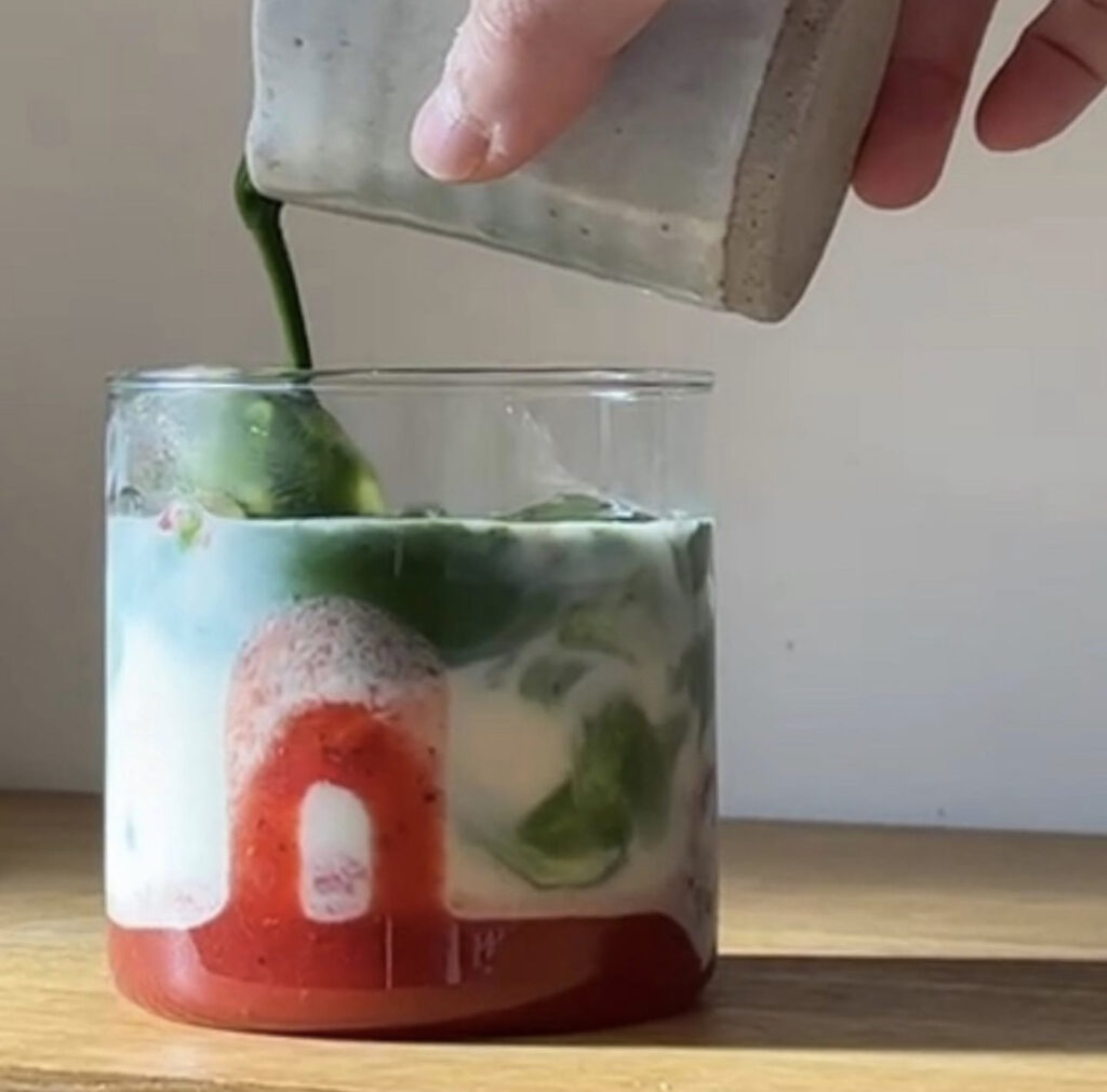 Speciality coffee, matcha and patisserie menu - Godshot studio